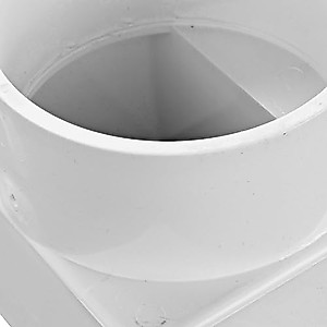 NDS 903 Styrene Downspout Adapter, 2-Inch by 3-Inch by 3-Inch, White Solvent
