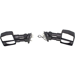 Kool Vue Mirror For 2011-2016 Ford F-250 SD With Temp Sensor Textured Black 2Pc