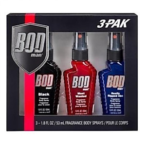Body Spray Pack of 3 Styles, Black - Most Wanted - Really Ripped Abs