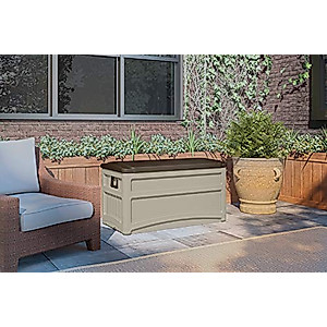 Suncast DB8000B Deck Box, Deluxe, Light Taupe