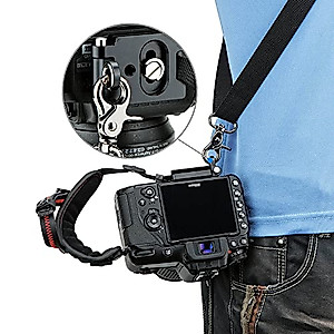 Widen DSLR Camera Wrist Hand Strap Grip with Quick Release Tripod Plate for Canon EOS R8 R6 Mark II R10 R7 R3 R5C R6 R RP 90D 80D 4000D Rebel T7 T8i T7i T6i 5D Mark IV III 7D 6D Mark II Sony A7R V
