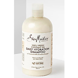 SheaMoisture Daily Hydration 100% Virgin Coconut Oil Shampoo silicone and sulphate free for all hair types 384 ml