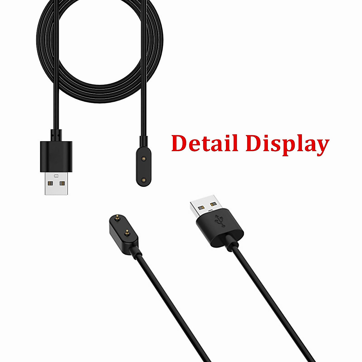 2-Pack Charger Cable for Huawei Band 8 7 6 Pro Fitness Tracker, USB Magnetic Charging Cords Accessories for Huawei Smartwatch Fit, Fit 2, Fit Mini, 3.3ft