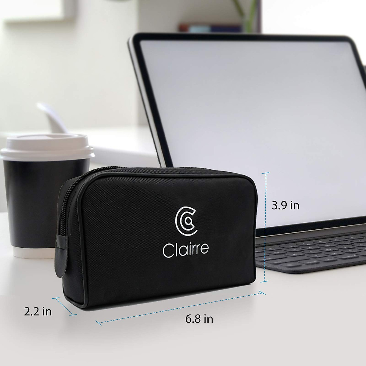 Clairre Professional Sphygmomanometer Manual Blood Pressure Cuff and Stethoscope Kit for Nurses/Doctors/Nursing Students, Carrying Case Included, Universal Cuff Size: 9-16 inch (Navy Blue)