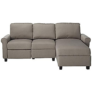 Serta Copenhagen Reclining Sectional with Right Storage Chaise - Gray