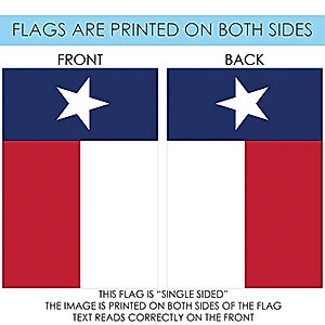 Toland Home Garden Texas State Flag 28 x 40-Inch Decorative USA-Produced House Flag