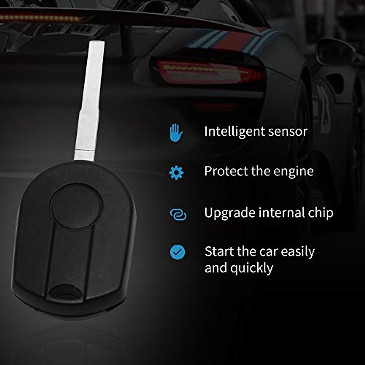 Tyranway Keyless Entry Key Fob Fit for Ford Escape/C-Max/Focus/Transit/Transit Connect/Fiesta (OUCD6000022) 4-Btn