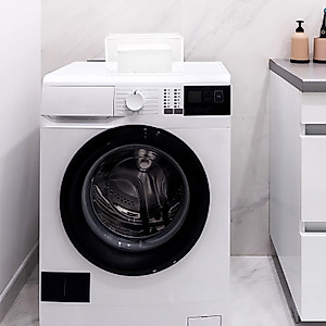 Maitys 2 Pcs Dryer Sheet Holder Acrylic Laundry Room Organization Clear Dryer Sheet Dispenser with Lid Transparent Fabric Softener Sheets Container Box Storage for Home