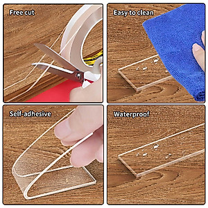 COUMENO Baby Clear Edge Protector, 1.2" X 9.84FT, Child Protection Desk Corner Corner Anti-Bump Anti-Bump Home Wrap Invisible, Anti-Sharp Edge Protect