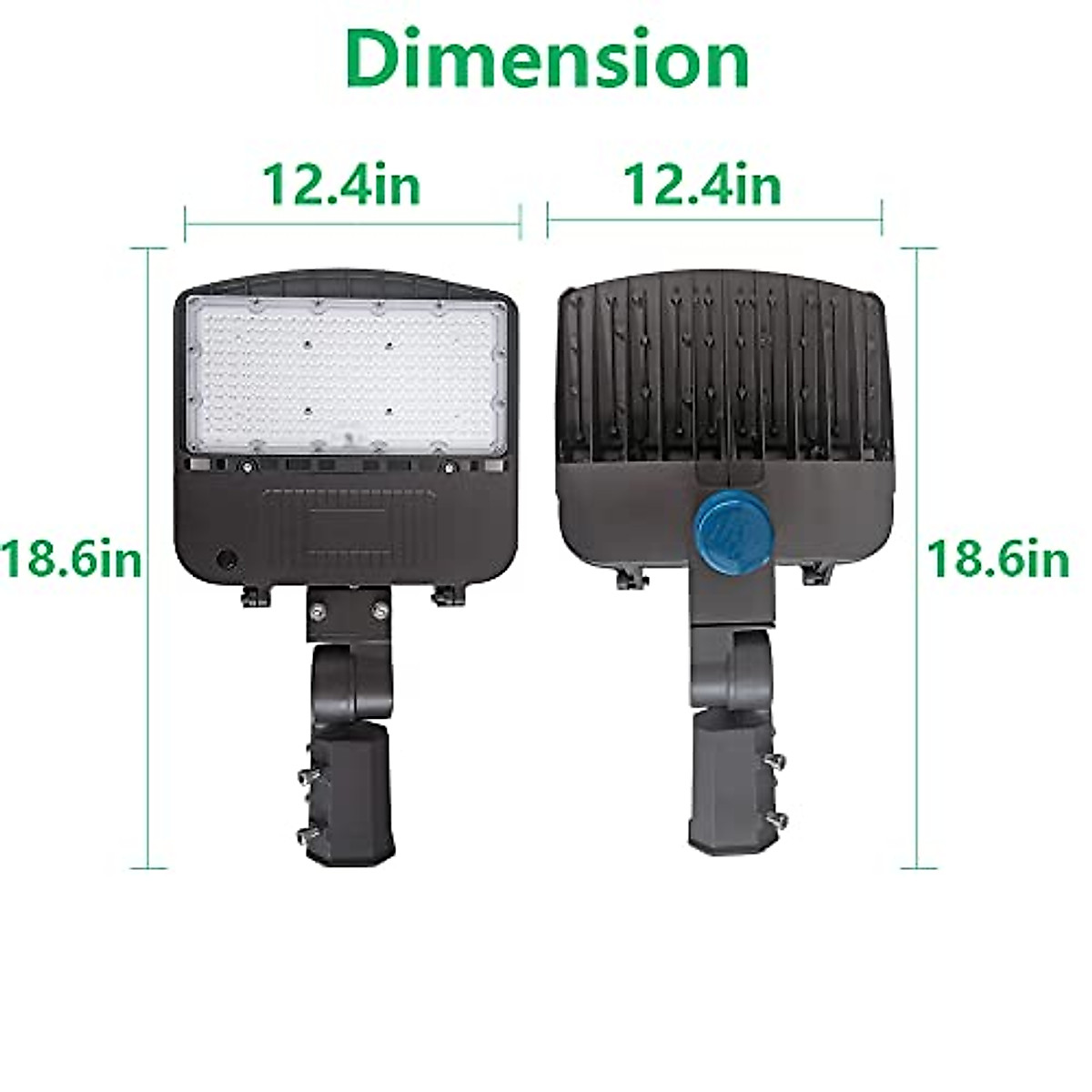 OSTEK 150W LED Parking Lot Lights with Dusk-to-Dawn Photocell Sensor, Outdoor Commercial Area Lighting Fixture 21000LM - Waterproof IP65 5000K LED Shoebox Pole Light with Slip Fitter Mount 100-277V