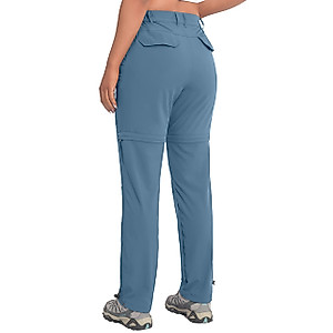 Little Donkey Andy Women's Convertible Zip Off Pants Quick Dry Stretch Hiking Travel Camping Pants Slate XXL