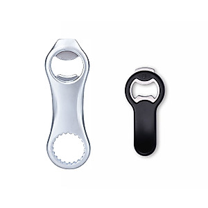 KITCHENDAO 3 in 1 Magnetic Beer Bottle Opener for Refrigerator & 2 in 1 Magnetic Beer Bottle Opener