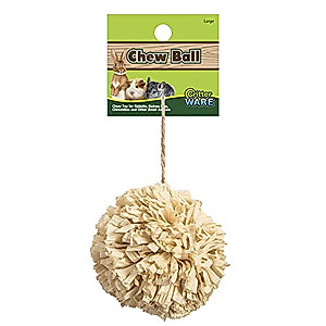 Ware Manufacturing Natural Corn Leaf Ball Toy for Small Pets, Large