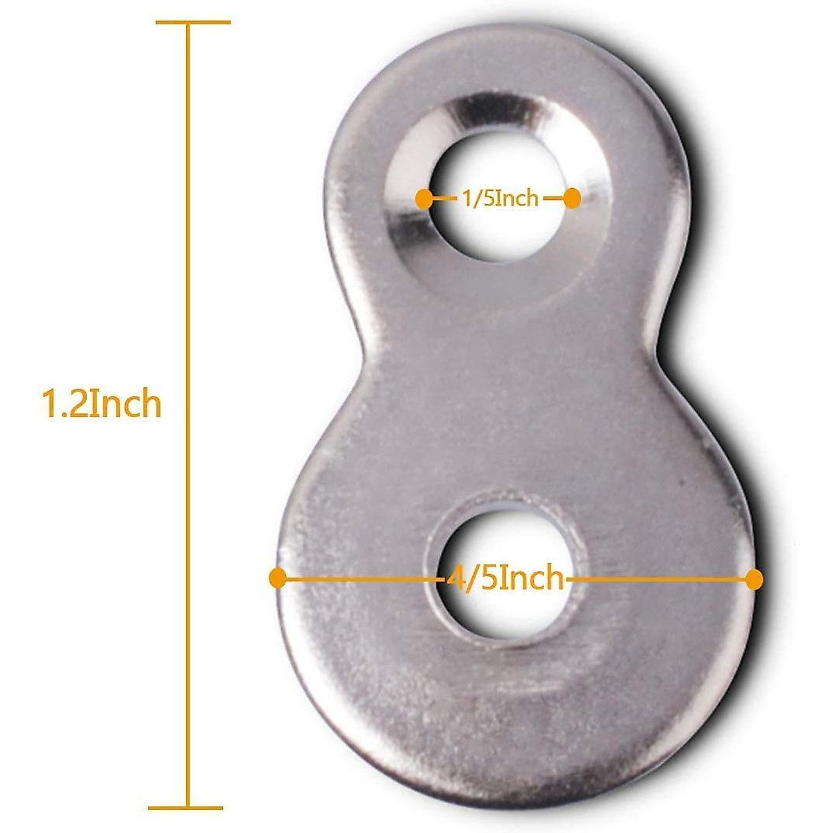 (Pack of 30) Desktop Fasteners Figure 8, Heavy Duty 12 Gauge Steel, Table Top Connector, Desk Top Hold Down Fasteners Clip by Podoy