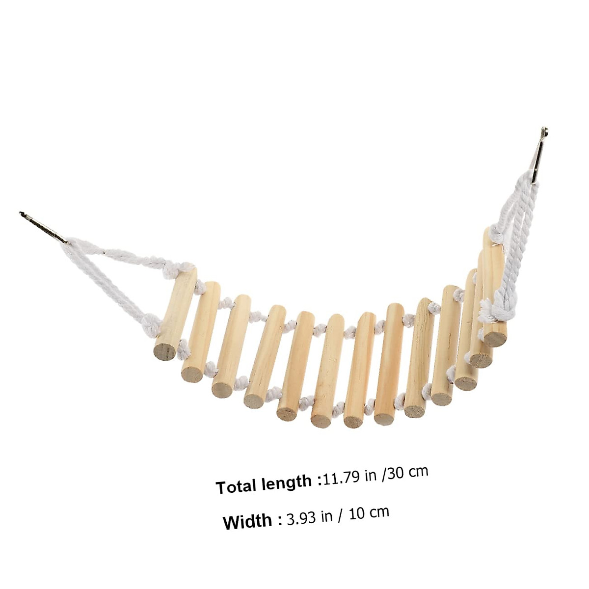 FRCOLOR 3pcs Wooden Climbing Ladder Turtle Platform Pet Ladder Bridge Wooden Reptile Ladder Bird Cage Ladder Hanging Bird Ladder Parakeet Wood Ladder Lizards Bridge Hamster Playing Large