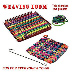 Pepperell Weaving Loom Retro Craft Kit, Red