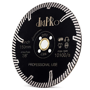 Diapro 6" Granite Blade Diamond Cutting Blade for Cutting and Grinding Granite Marble Porcelain Tile (6"-1pc)…
