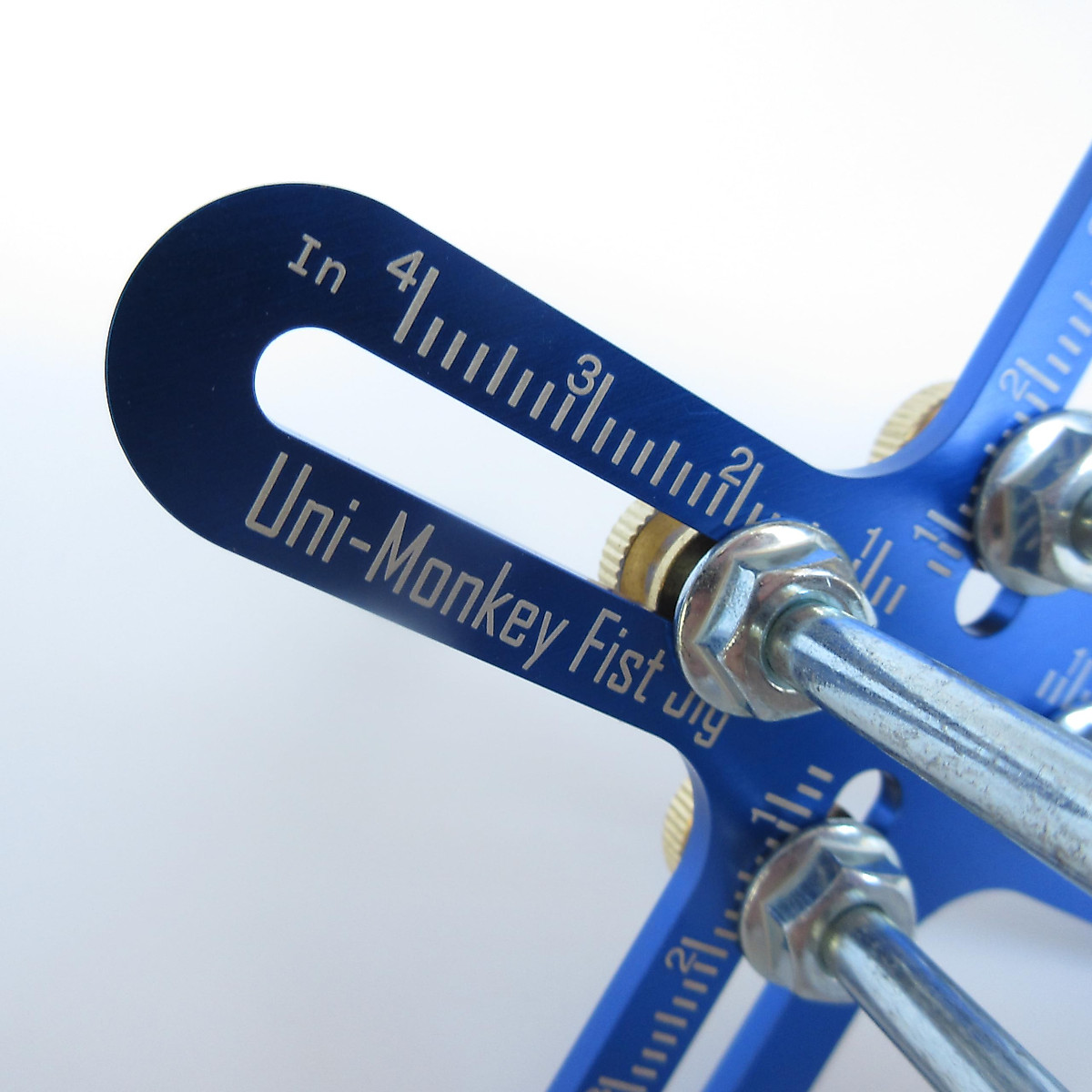 Uni-Monkey Paracord Tool Jig ~ Makes Ball Knots from 5/8" to 4" (Blue)