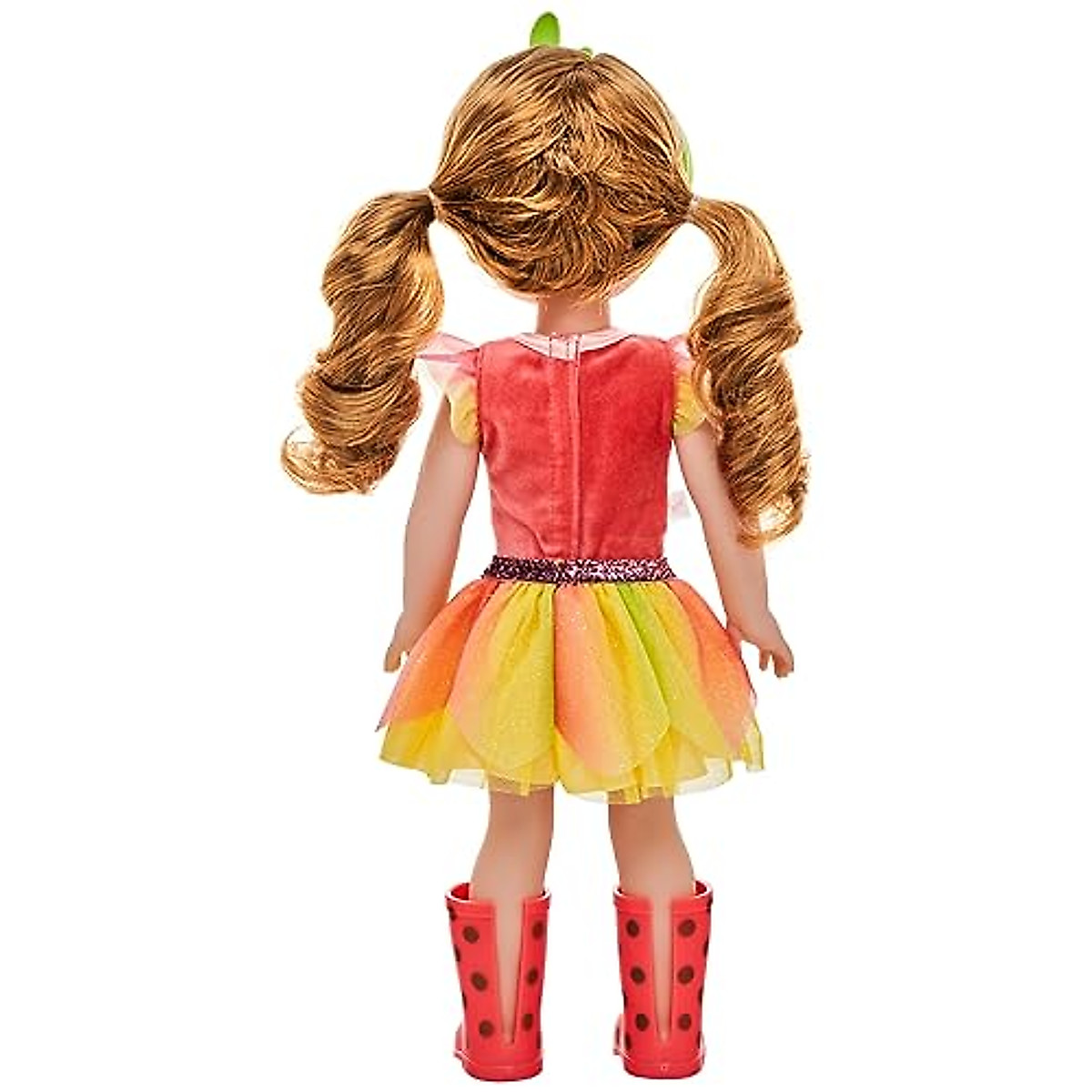 American Girl WellieWishers 14.5-inch Willa Doll with Coral Leotard, Mesh Skirt, Headband, and Boots, For Ages 4+