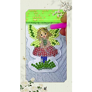 FLYSONG 15 PCS Diamond Painting Tools with Drill Pen Grip and Tray,5D Diamond Painting Accessories and Tools for Kids Adults (Green)