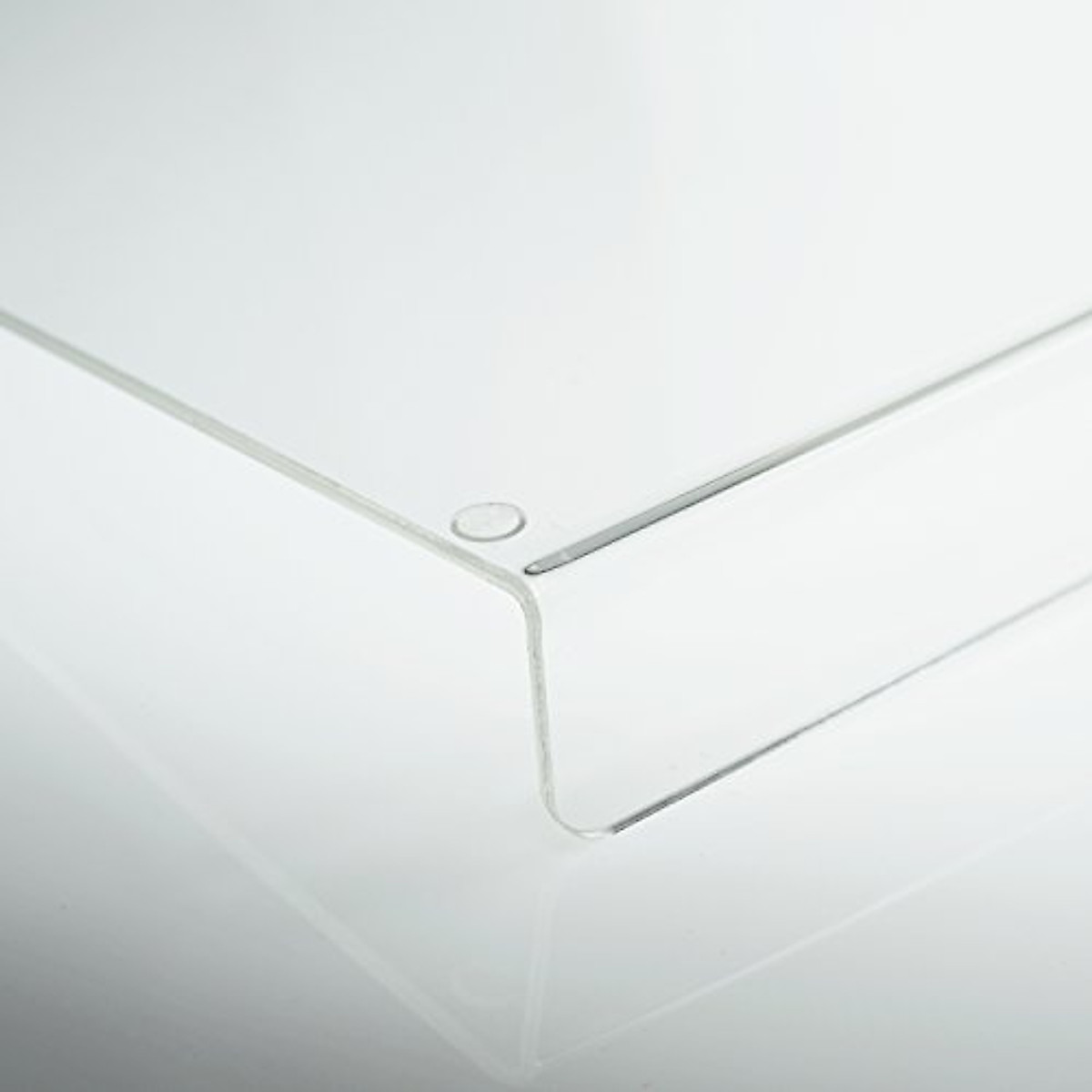 Source One Premium Clear Acrylic Counter Top Cutting Board 15 x 15 & 16 x 18 Inches Available w 2 Inch Lip (16 x 18)
