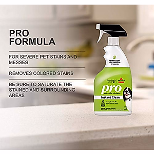 Bissell Pawsitively Clean Pro Pet Stain & Odor Eliminator Instant Clean, 32oz, 2186