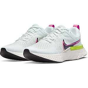 Nike Womens React Infinity Run FK 2 Running Trainers DJ5396 Sneakers Shoes (UK 6 US 8.5 EU 40, White Black sail Pink Blast 100)