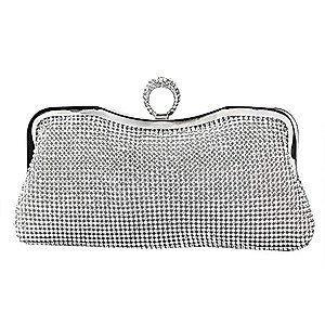 Gaoxin Party Cross Handbag Diamond Women Shoulder Evening Fashion Clutch Bag Rhinestone Bag Flat Hard Clutch Wallet