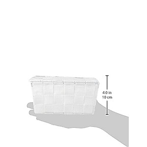 WENKO Adria 22077100 Storage Basket White Plastic 28 x 28 x 18 cm