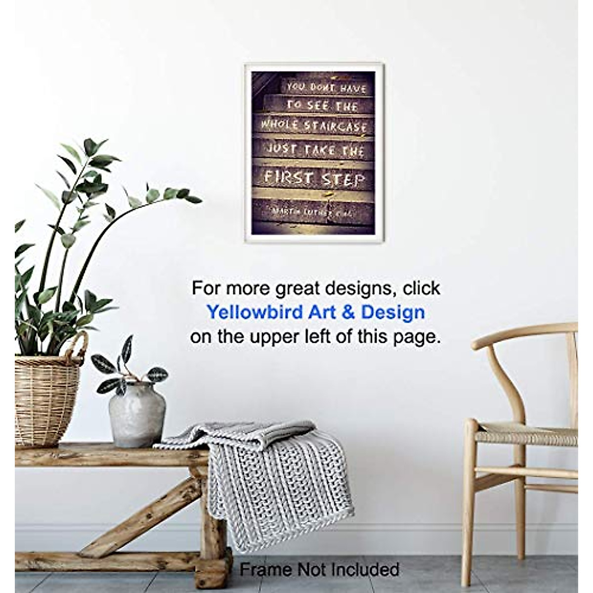 Martin Luther King, MLK, Motivational Quote Wall Decor Art Print - Inspirational Poster, Picture - Great Home or Office Decoration or Gift for Teachers, Classroom, Entrepreneurs, Managers - 8x10 Photo