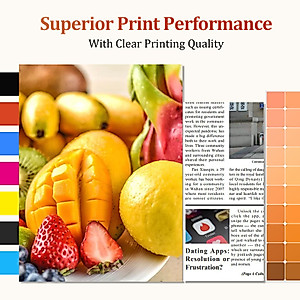 INK+ YOUEXPERT PFI-107 6Pcs Cartridges Replacement for Canon PFI-107, Work with ImagePROGRAF IPF670 IPF680 IPF685 IPF770 IPF780 IPF785 ( 2MBK,1BK,1C,1M,1Y)