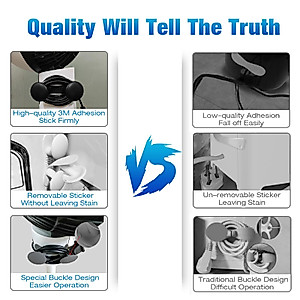 Upgraded Cord Organizer Cord Holder Wrap for Kitchen Small Appliances Keepers Accessories Stick On Cable Wire Management for Air Fryer Mixer Toaster Coffee Maker Blender Kettle 3 Pcs