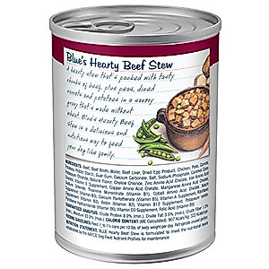Blue Buffalo Blue's Stew Natural Adult Wet Dog Food, Beef Stew 12.5-oz can (Pack of 12)