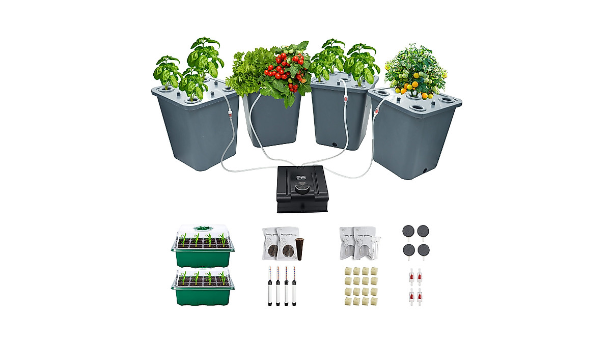 Lawnful Hydroponic Buckets Kit - Grow Plants Indoor