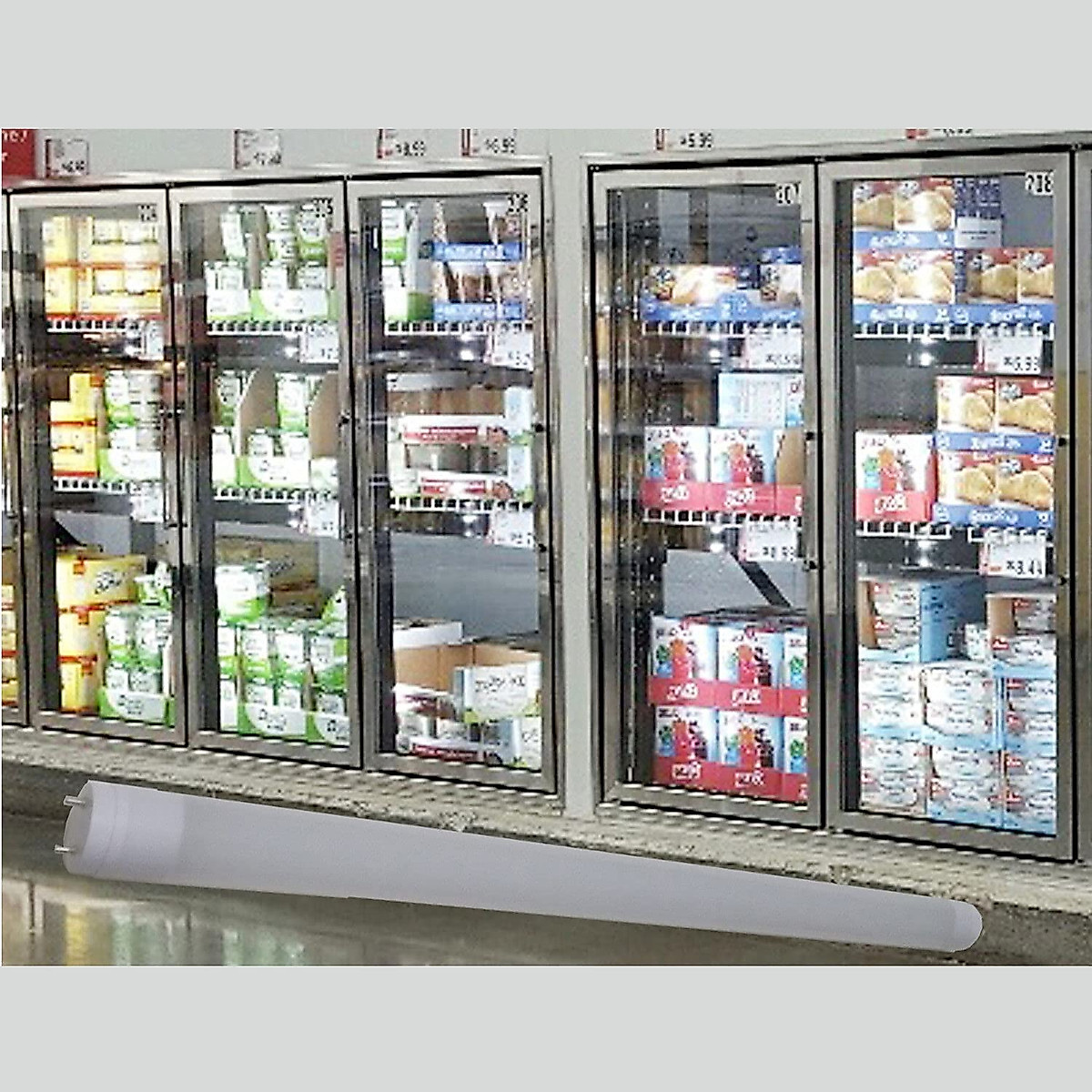 NYLL - (Pack of 2 Refrigeration 6 FT/ 72" Plug & Play LED Tube - Daylight (6000K) T8 LED Directly Relamp 70W Fluorescent Bulb F70T8/860 865 (Without rewiring or Modification) - Ballast Required!