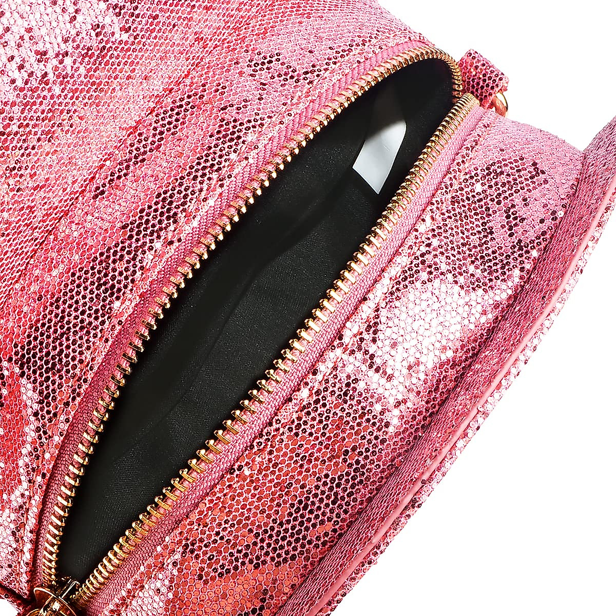 USTYLE Sparkling Bag for Women, Shoulder Purse Sequin Leather Bottle Shaped Crossbody Bag Clutch Purse Phone Wallet Shoulder Bags