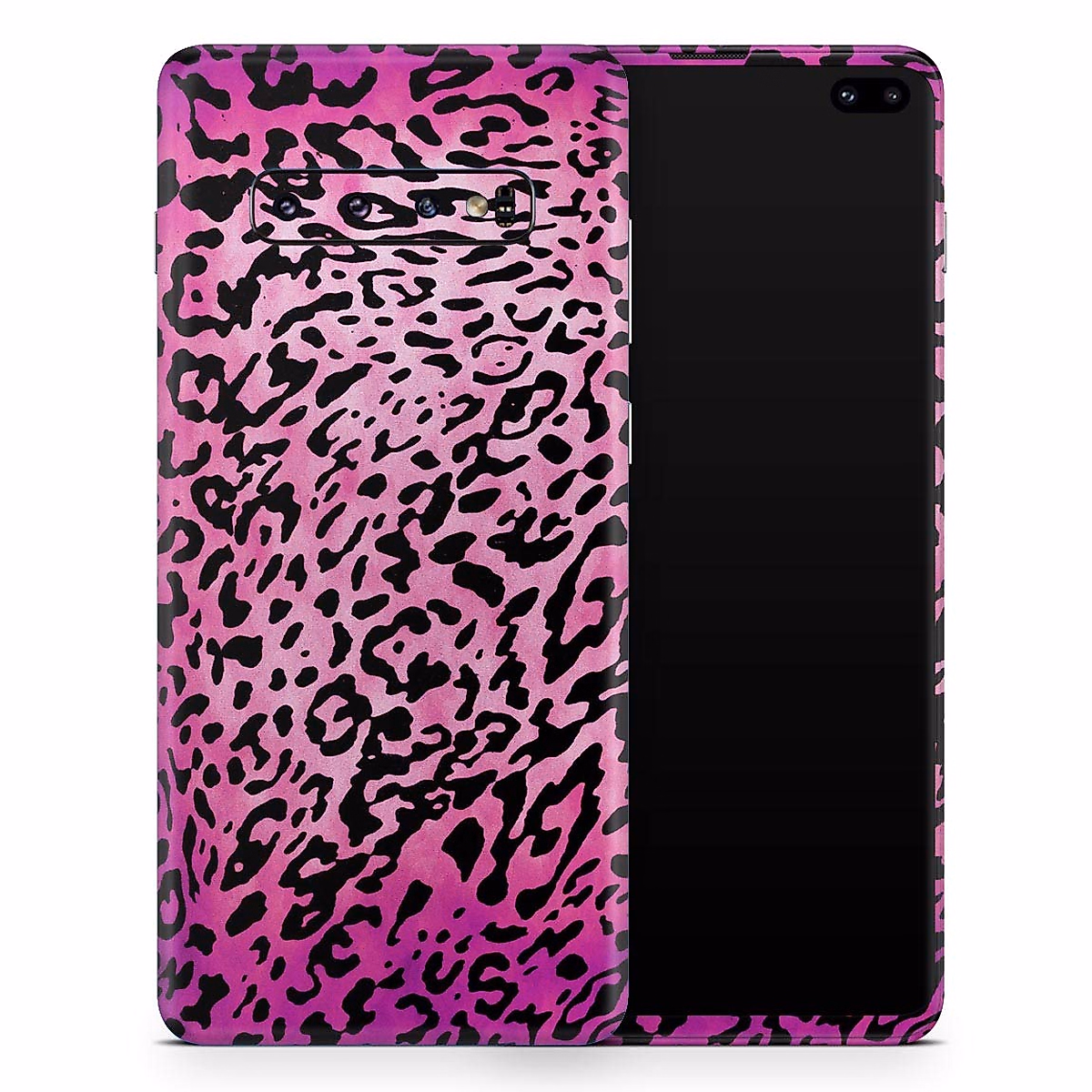 DesignSkinz Hot Pink Cheetah Animal Print Protective Vinyl Decal Wrap Skin Cover Compatible with The Samsung Galaxy S20 (Screen Trim & Back Glass Skin)