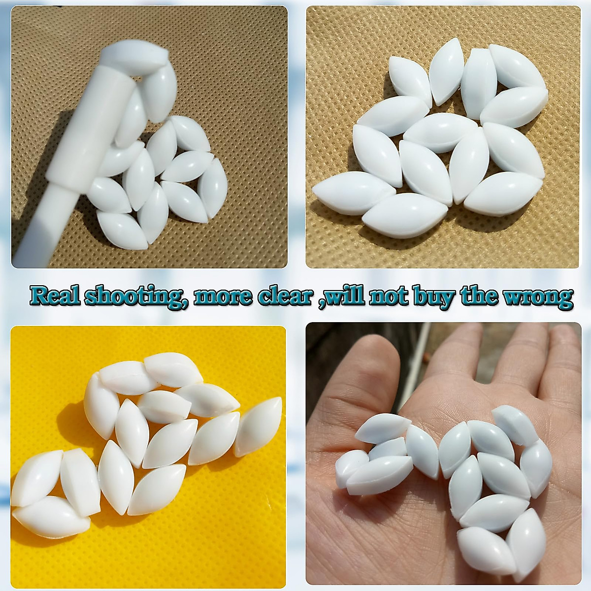 Magnetic Stirrer Stir Bar PTFE Magnetic Mixer Stir Bars (7x15mm, Olive Shape, 10pcs)