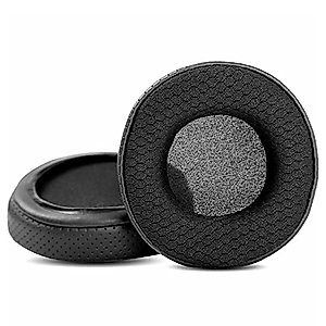 TaiZiChangQin Upgrade Earpads Cushion Replacement Compatible with Sennheiser HD-205 HD 205 Headphone ( Black Fabric Ear Pads )