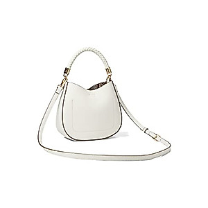 Anne Klein Braided Handle hobo Crossbody, Anne White