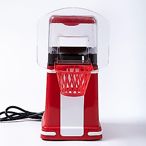 Electric Popcorn Maker Machine Basketball Hoop, Automatic Popcorn Machine Household Appliances For Kids, 1200W Popcorn Machine Movie Theater Style, Very Low Noise,Easy To Clean for Home Use, Party