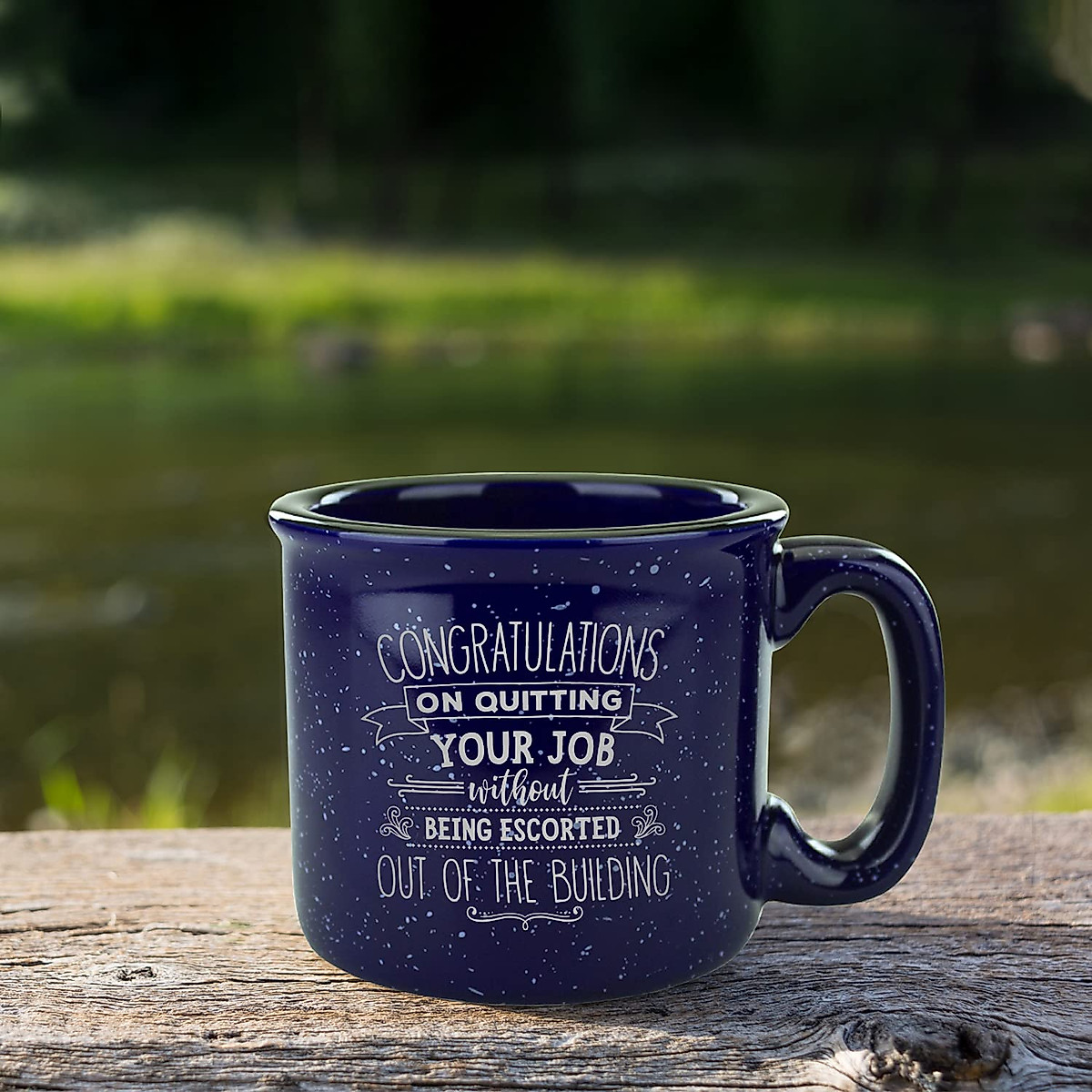 Bad Bananas Farewell Gifts For Coworkers - 15oz Campfire Coffee Mug - Congratulations on Quitting Your Job - Coworker Leaving Gifts for Women, Men, Colleagues