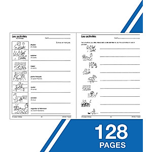 The 100+ Series: French Workbook, Grades 6-12 French Book Covering Alphabet Letters, Numbers, and Vocabulary, French Language Learning Reproducible Activities, Classroom or Homeschool Curriculum