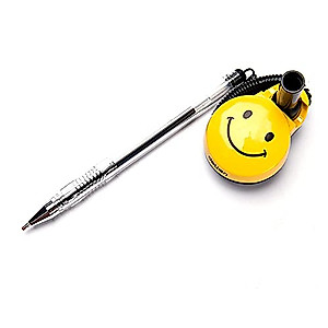 Ximimark 3 PCS Cute Smile Expression Desktop Gel Ink Pen/Counter Pens with Adhesive-Backed Base