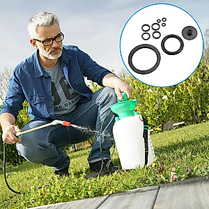 Msiud Sprayer Rubber Sealing Rings, O Type Essential Replacement Garden Seals Parts Pump Backpack Machine Irrigation Accessories Universal Seal Gasket Spare Complete Tough Compatible Piston Repair