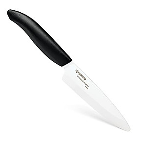 Kyocera FK-3PC BK 3Piece Advanced ceramic Revolution Series Knife Set, Blade Sizes: 5.5", 4.5", 3", Black