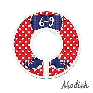 Modish Labels Baby Clothes Size Dividers, Baby Closet Organizers, Size Dividers, Baby Closet Organizers, Closet Dividers, Clothes Organizer, Neutral, Boy, Girl, Nautical, Anchors, Sail Boats (Baby)