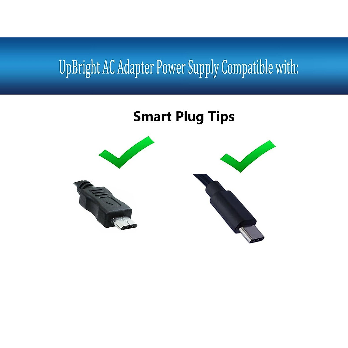 UpBright Micro USB & USB-C 5V AC/DC Adapter Compatible with Bissell AeroSlim TurboSlim 2986 29869 29861 29867 29868 2986T Li-ion Battery Cordless Handheld Vacuum Cleaner Hand Vac Power Supply Charger