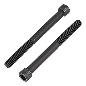 uxcell 3/8-16x4" Hex Socket Head Cap Screw Bolts 12.9 Grade Alloy Steel 5pcs