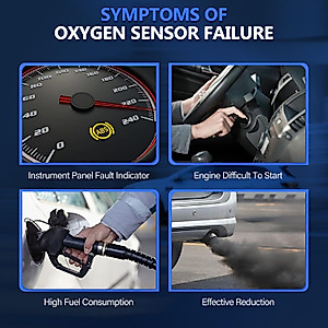 Maxfavor 2Pcs Upstream Downstream O2 Oxygen Sensor Replacment for 2000 1999 1998 1997 1996 Chevy Tahoe 5.7L Trans Code 4L60E, 1998-2002 Express 1500/2500 5.0L 234-4012 x1 234-4018 x1 02 Sensor